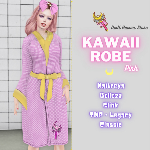 Second Life Marketplace Kawaii Robe Pink Uwu Kawaii Store